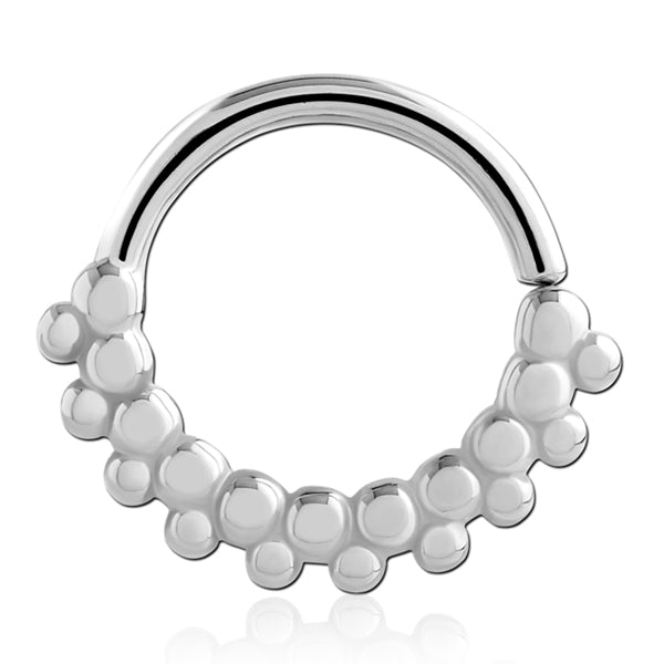 Beaded Stainless Continuous Ring | Tulsa Body Jewelry