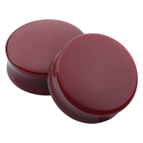 Double Flare Rust Glass Plugs | Tulsa Body Jewelry