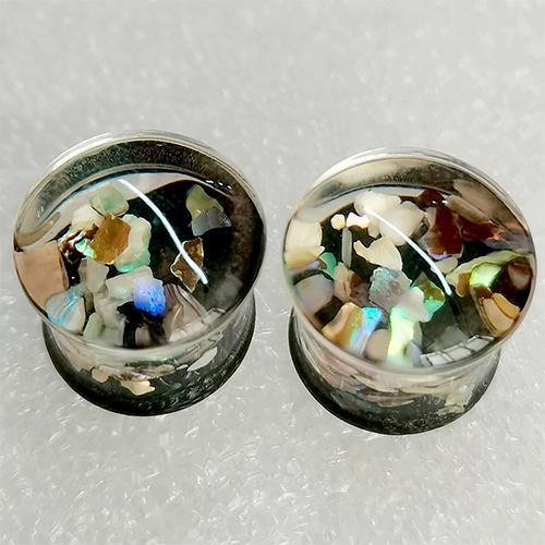Metallic Epoxy Plugs | Tulsa Body Jewelry