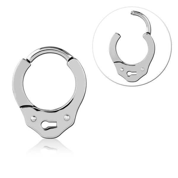 Handcuff Stainless Hinged Ring | Tulsa Body Jewelry
