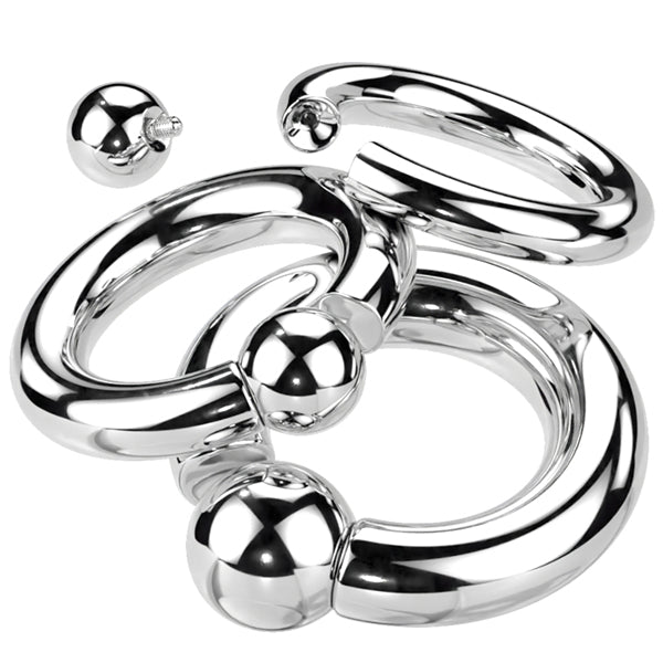2g Titanium Screw-Ball Ring | Tulsa Body Jewelry
