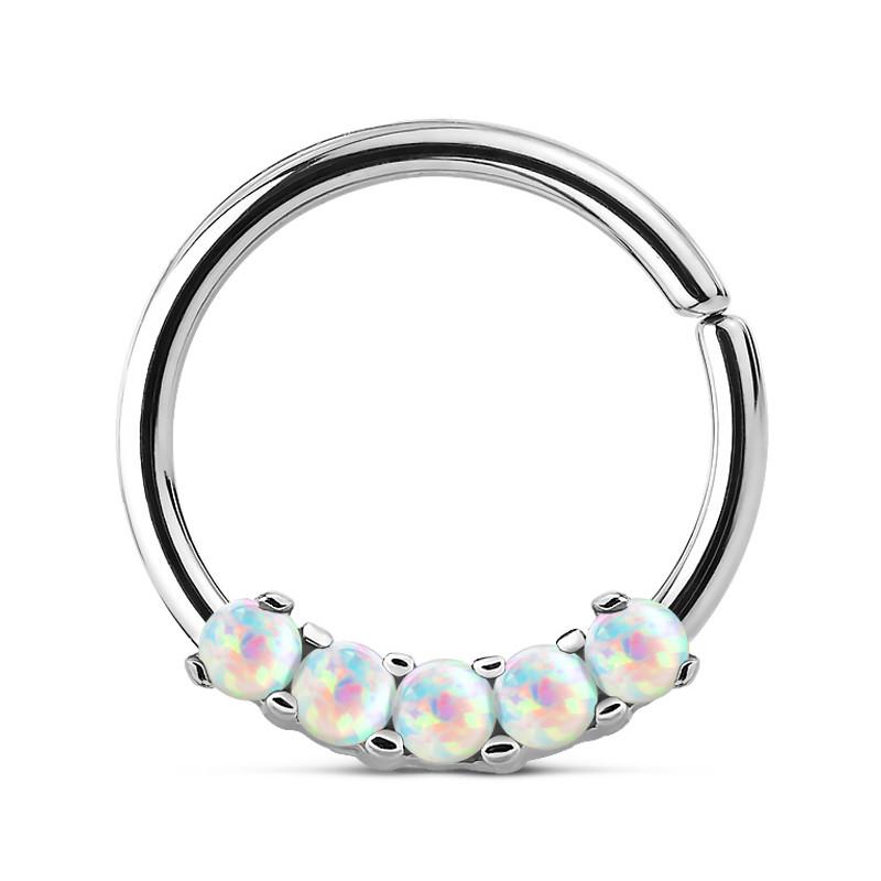 5-Opal Continuous Ring | Tulsa Body Jewelry