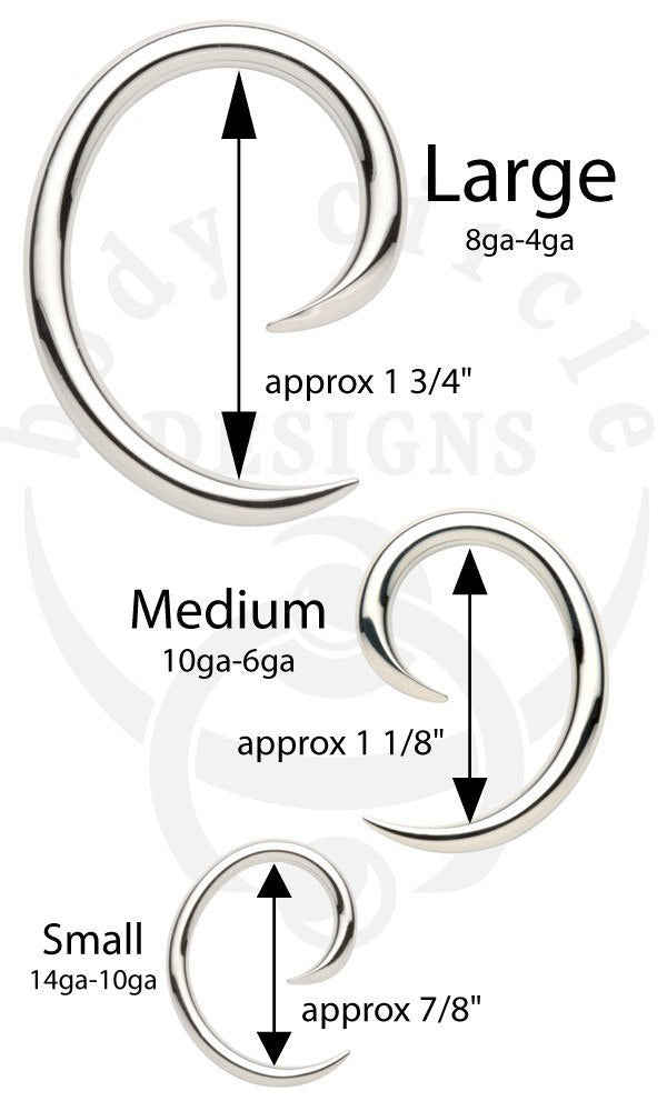 Ear Spirals by Body Circle Designs | Tulsa Body Jewelry