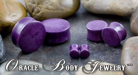 Sugalite Plugs | Oracle Body Jewelry – Tulsa Body Jewelry